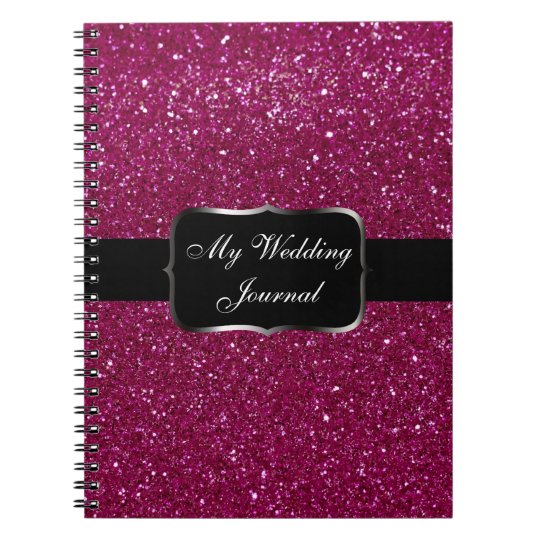 Pink Glitter Notebook | Zazzle.com