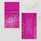Pink Glitter Party Planner Business Card | Zazzle