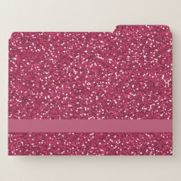 Pink Glitter Personalized File Folder | Zazzle
