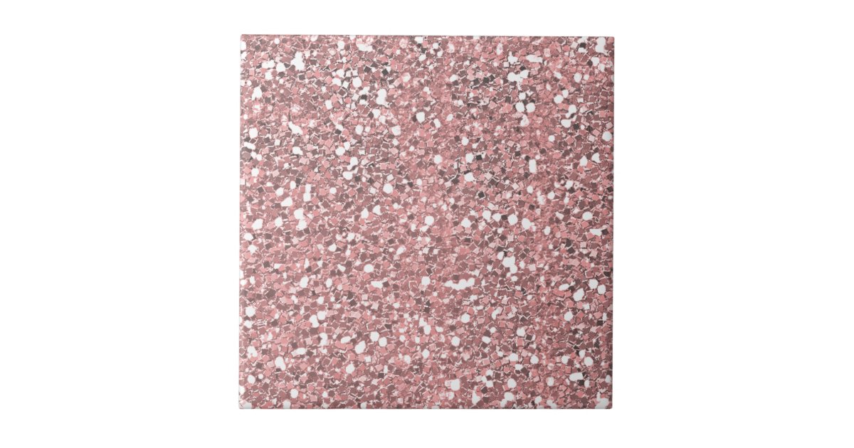 Pink Glitter Sparkle Ceramic Tile | Zazzle