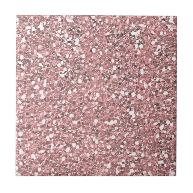 Pink Glitter Sparkle Ceramic Tile | Zazzle