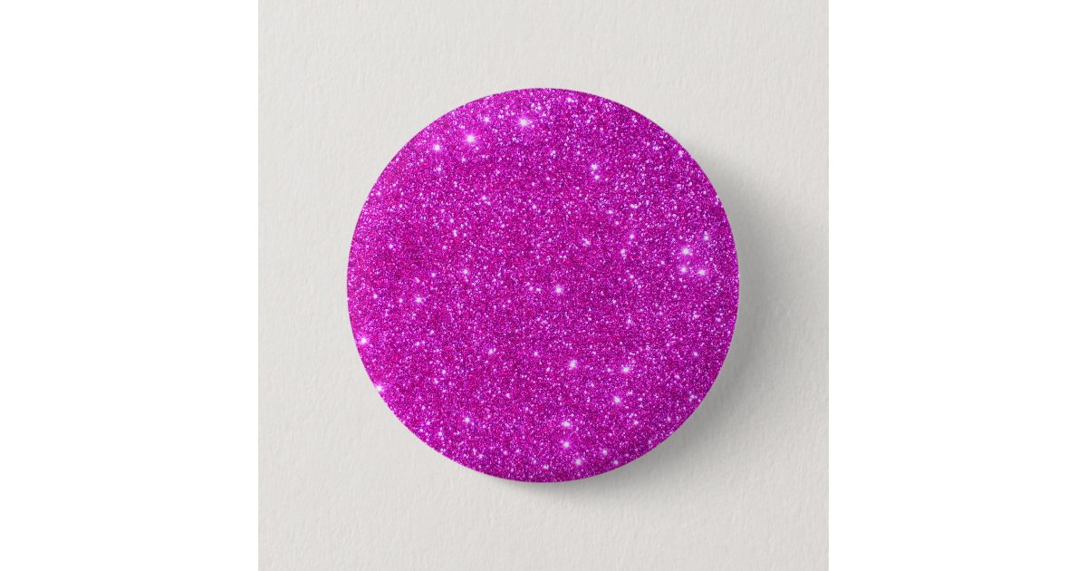 Pink Glitter Sparkle Customizable Design Pinback Button | Zazzle
