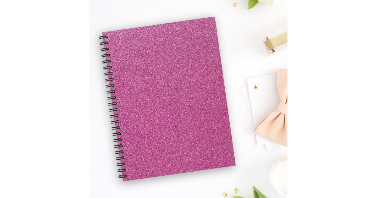 Pink Glitter, Sparkle, Glitter Background Notebook | Zazzle