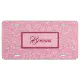 Pink Glitter With Red Border License Plate | Zazzle