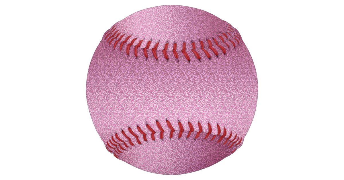Pink Glittery Gradient Softball | Zazzle