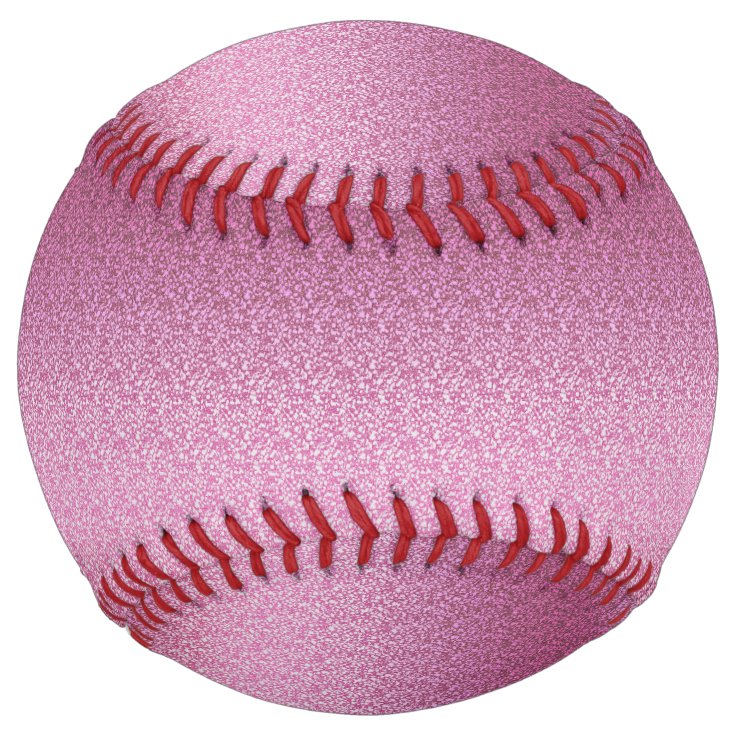 Pink Glittery Gradient Softball | Zazzle