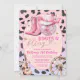 Pink Glittter Boots and Bling 20th Birthday Invitation | Zazzle