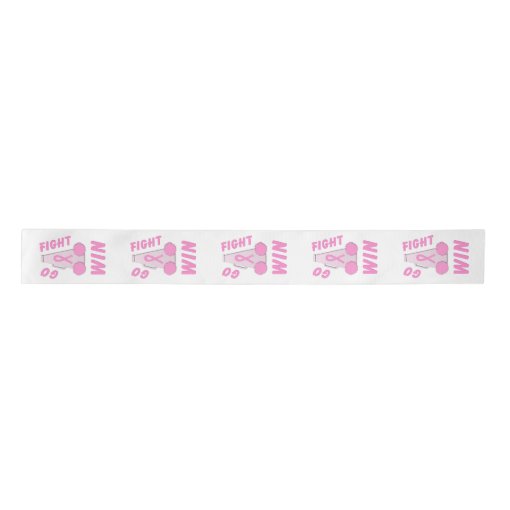 Pink Go Fight Win Megaphone Satin Ribbon | Zazzle