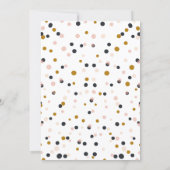 Pink & Gold Confetti Dots Table Numbers Card | Zazzle
