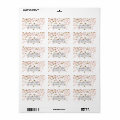 Pink & Gold Confetti Return Address Label | Zazzle