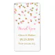 Pink Gold Confetti Wedding Labels | Zazzle