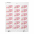 Pink & Gold Dots Return Address Label | Zazzle