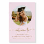 Pink & Gold Photo Graduation Welcome Sign | Zazzle