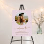 Pink & Gold Photo Graduation Welcome Sign | Zazzle
