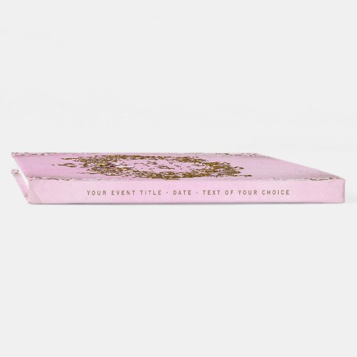 Pink Gold Princess Guest Book | Zazzle