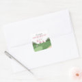 Pink Golf Birthday Party Square Sticker | Zazzle