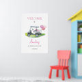 Pink Golf Theme Welcome Poster | Zazzle