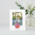 Pink Gradient Dot Joyful New Year Photo Holiday Postcard | Zazzle