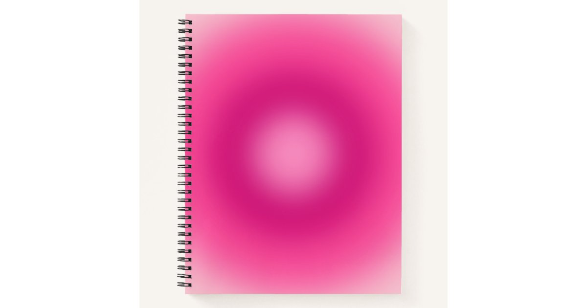 Pink Gradient Notebook | Zazzle