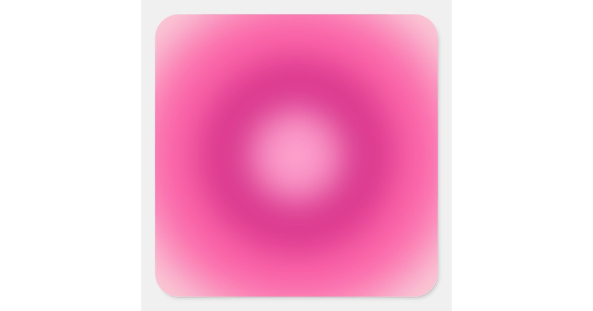 Pink Gradient Square Sticker | Zazzle