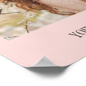 Pink Graduation Party Photo Welcome Poster | Zazzle