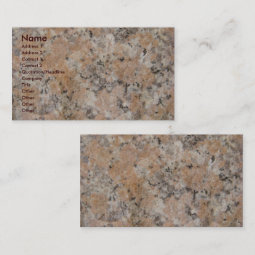 Pink Granite Business Card | Zazzle