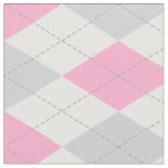 Grey Argyle Fabric | Zazzle
