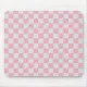 Pink + Gray Check Checkered Checkerboard Pattern Mouse Pad | Zazzle
