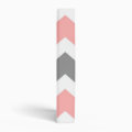 Pink & Gray Chevron Custom Name Binder | Zazzle