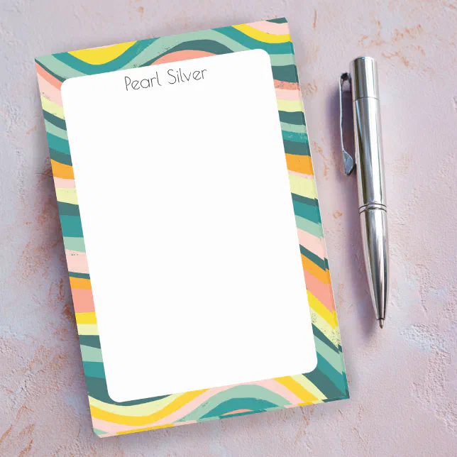 Pink Green CUSTOM Chic Monogram Personalized Post-it Notes | Zazzle