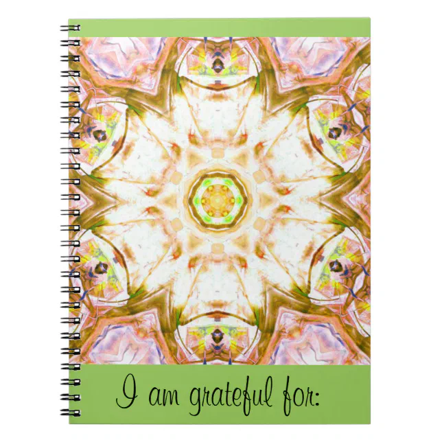 Pink & Green Gratitude Journal | Zazzle