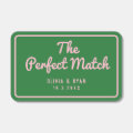 Pink & Green Perfect Match Custom Wedding Favors | Zazzle