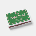 Pink & Green Perfect Match Custom Wedding Favors | Zazzle