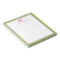Pink Green Personalized Name Fun Pickleball Notepad | Zazzle