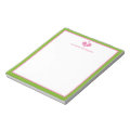 Pink Green Personalized Name Fun Pickleball Notepad | Zazzle