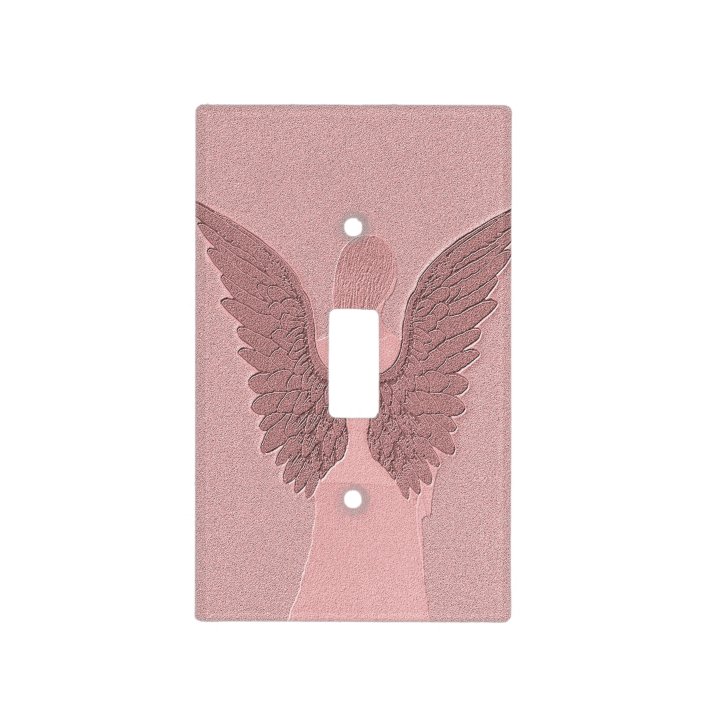 Pink Guardian Angel Light Switch Cover | Zazzle.com