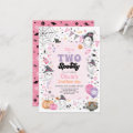 Pink Halloween Ghost Two Spooky 2nd Birthday Invitation | Zazzle