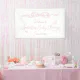 Pink Hand Drawn Bow Baby Shower Welcome Banner | Zazzle