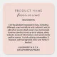 Pink Handmade Product Ingredient List Cute Label | Zazzle
