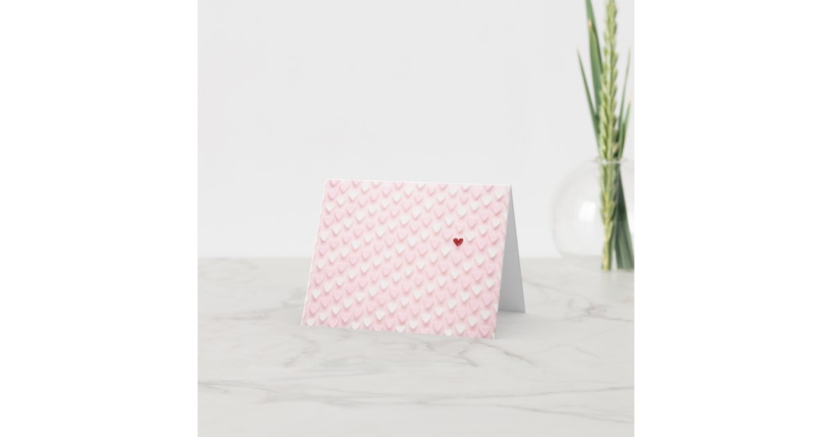 Pink heart. card | Zazzle