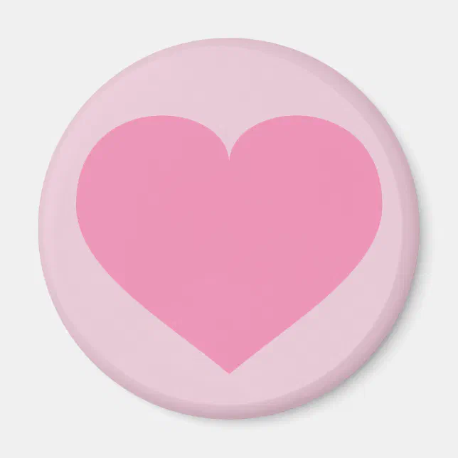 Pink heart magnet | Zazzle