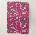 Pink Hearts File Folder | Zazzle