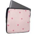 Pink Hearts Seamless Pattern – Cute Valentine Laptop Sleeve | Zazzle