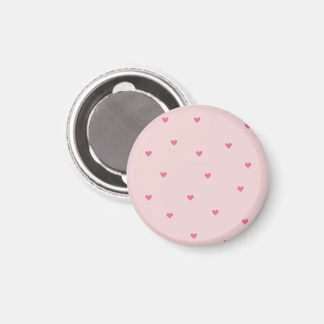 Pink Hearts Seamless Pattern – Cute Valentine Magnet | Zazzle