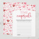 Pink Hearts Valentine Baby Shower Time Capsule Invitation | Zazzle