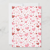 Pink Hearts Valentine Baby Shower Time Capsule Invitation | Zazzle