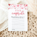 Pink Hearts Valentine Baby Shower Time Capsule Invitation | Zazzle