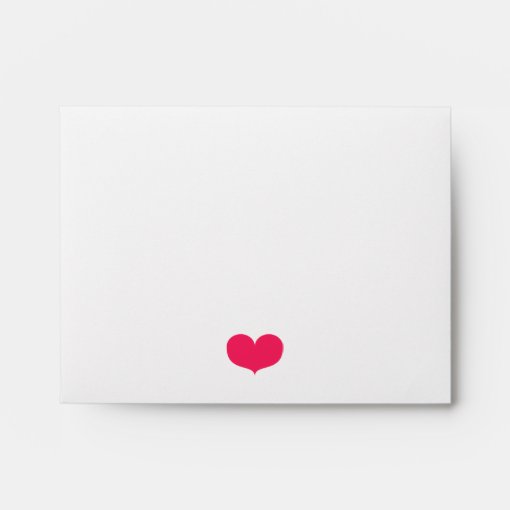Pink Hearts Valentine's Day - Note Card Envelope | Zazzle