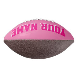 PINK HOT PINK AND WHITE Custom Football | Zazzle