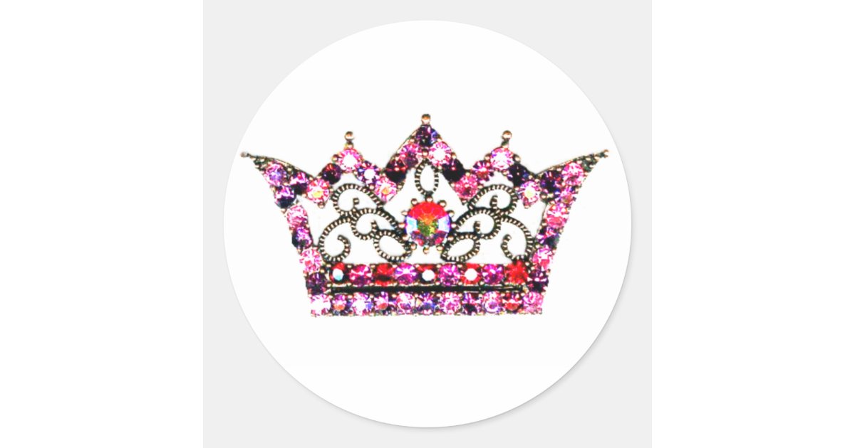 Pink Hues of a Tiara stickers | Zazzle